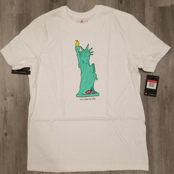 Nike | Shirts | Nike Sb Jordan Chicago Tshirt Statue Of Liberty | Poshmark